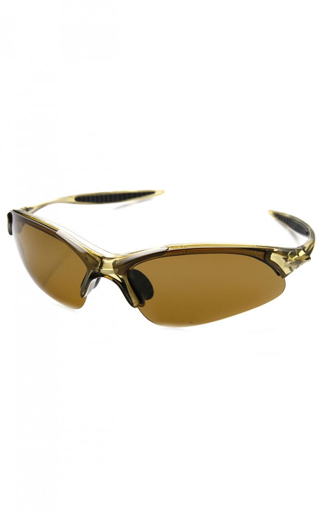 Unbreakable TR90 Frame Polarized Lens Semi-Rimless Action Sports Sunglasses
