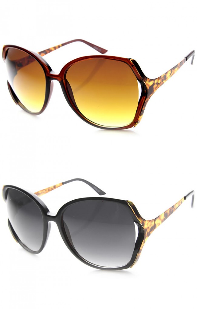 Designer Large Frame Womens Oversized Fashion Sunglasses