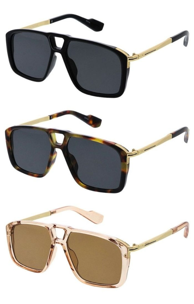 Sleek City Plastic Frame Square Wholesale Sunglasses