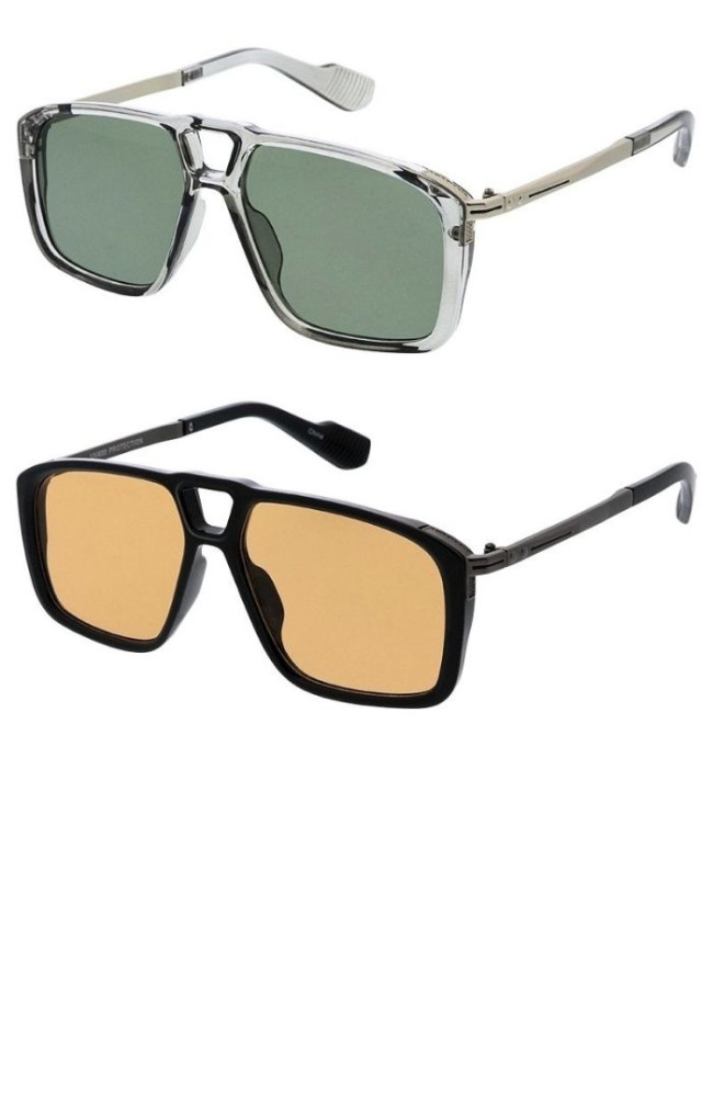 Sleek City Plastic Frame Square Wholesale Sunglasses